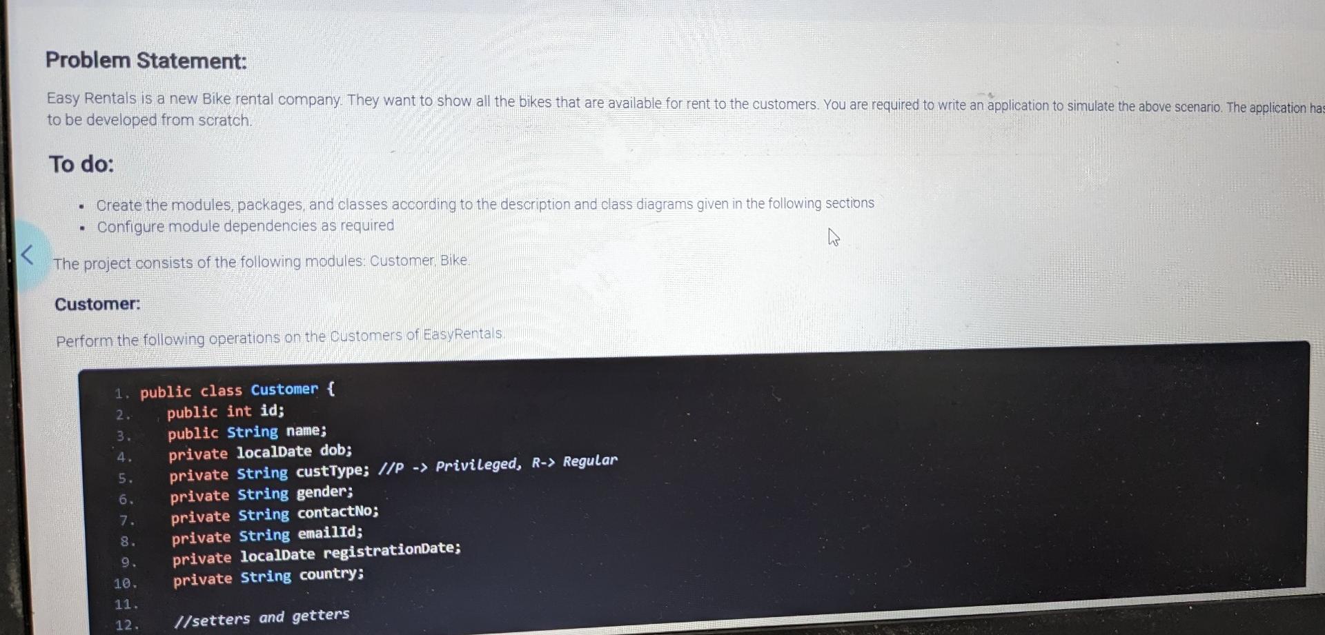 Solved Problem Statement: Easy Rentals is a new Bike rental | Chegg.com