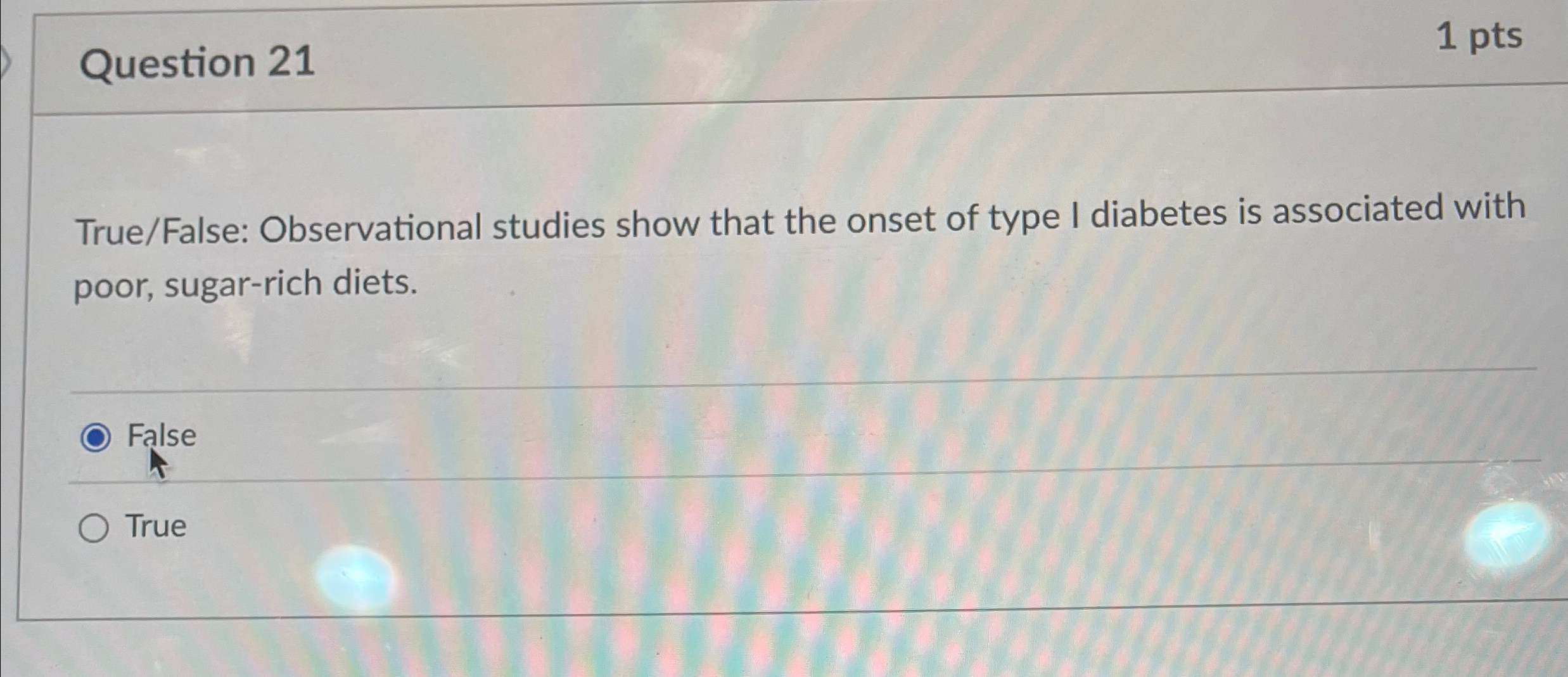 Solved Question 211 ﻿ptsTrue/False: Observational studies | Chegg.com