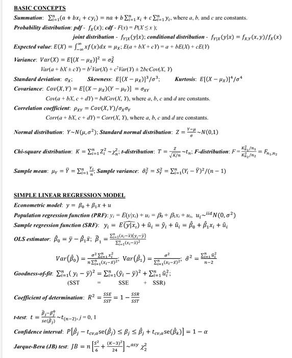 Solved = 5. Consider the econometric model: Yi = Bo + B1xi + | Chegg.com