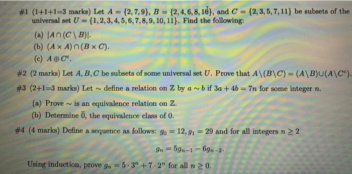 Solved 1 1113 Marks Let A 279 B 246 8 
