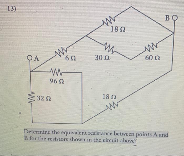 Solved 13101 the resistors shown in the circuit abovef | Chegg.com