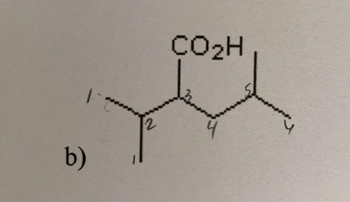 Solved CO2H 2 b) What is the name of the compound shown | Chegg.com