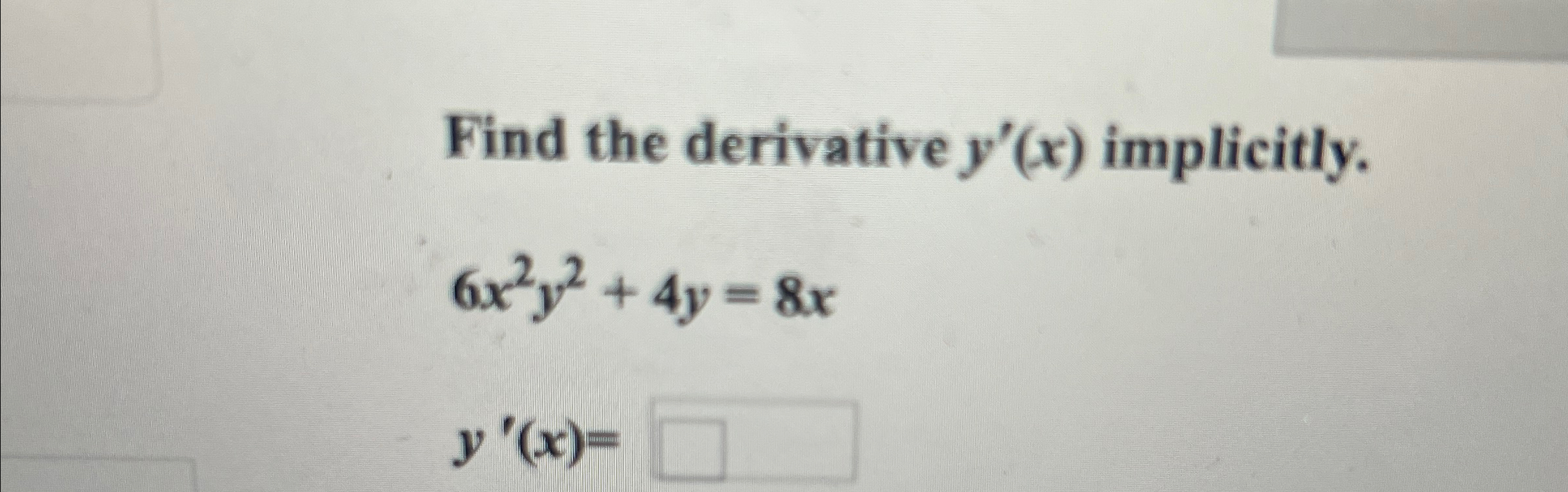 Solved Find the derivative y'(x) | Chegg.com