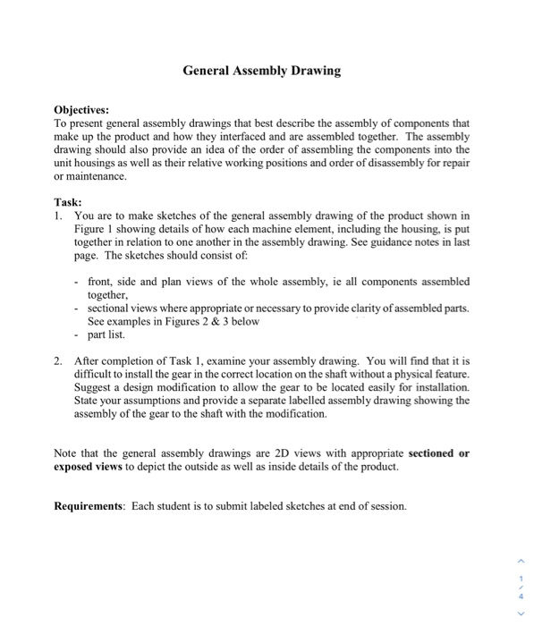 General Assembly Drawing Objectives: To present | Chegg.com