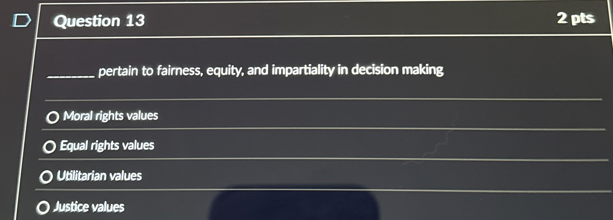 Solved Question 13pertain to fairness, equity, and | Chegg.com
