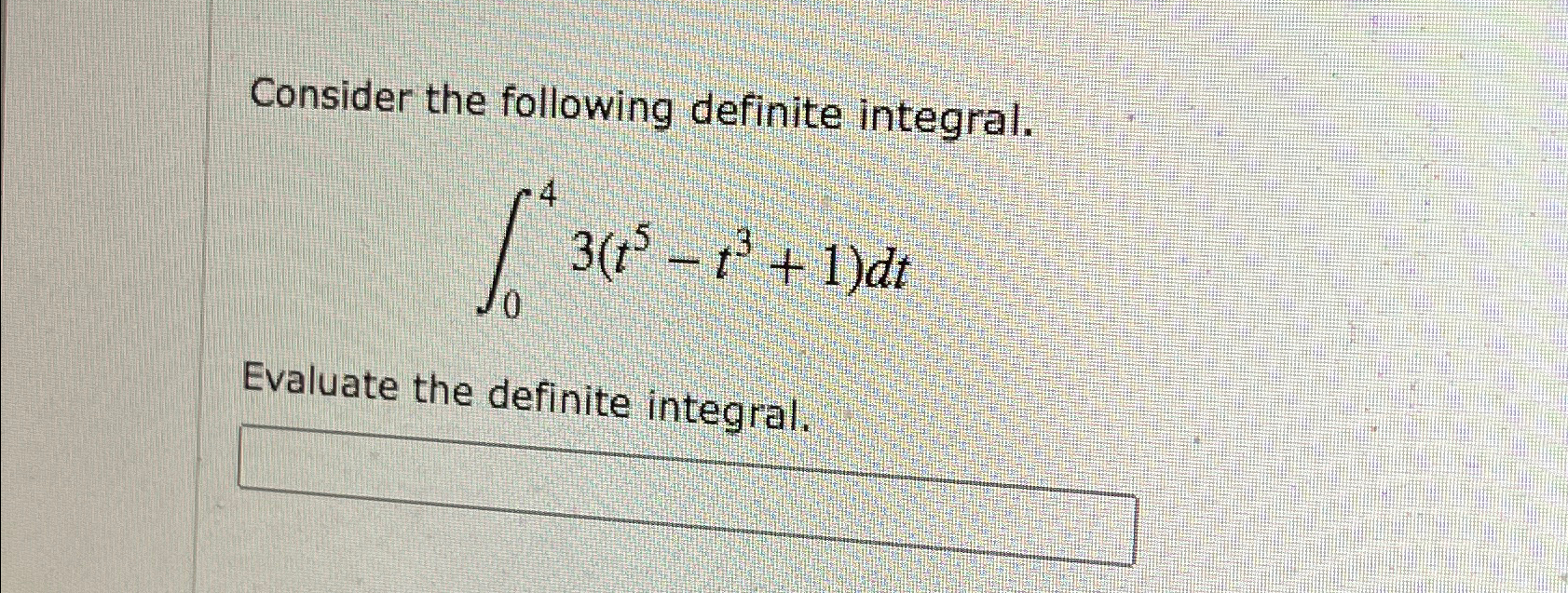 Solved Consider the following definite | Chegg.com Solved Consider the following definite | Chegg.com