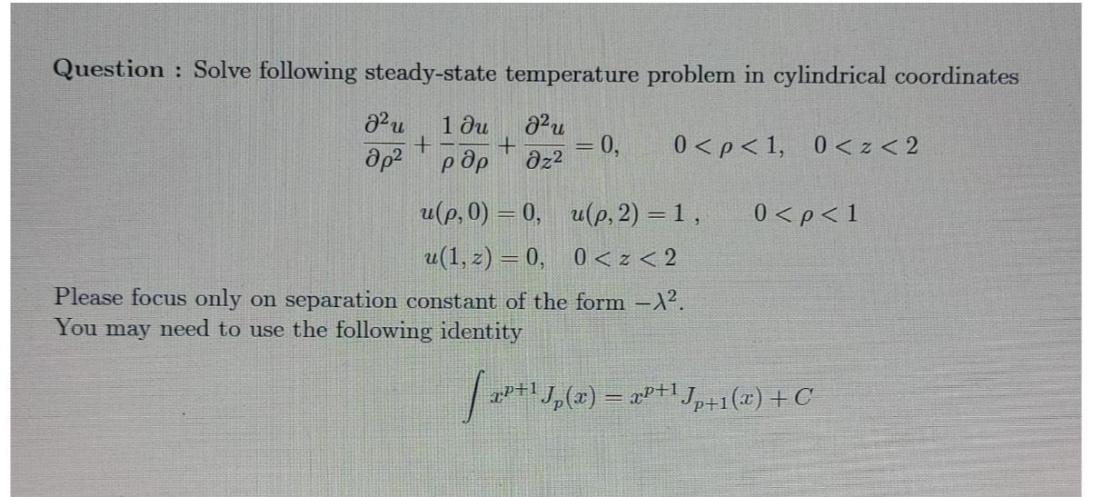 Solved Question : Solve following steady-state temperature | Chegg.com