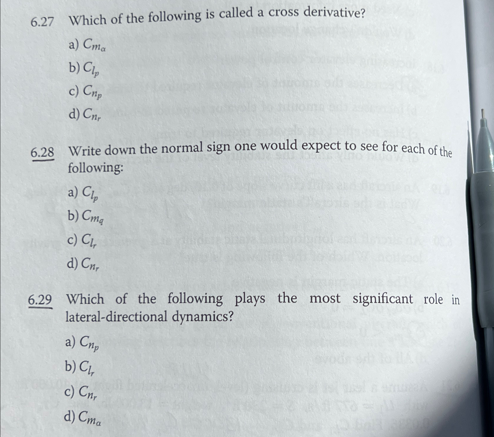 6.27 ﻿Which of the following is called a cross | Chegg.com