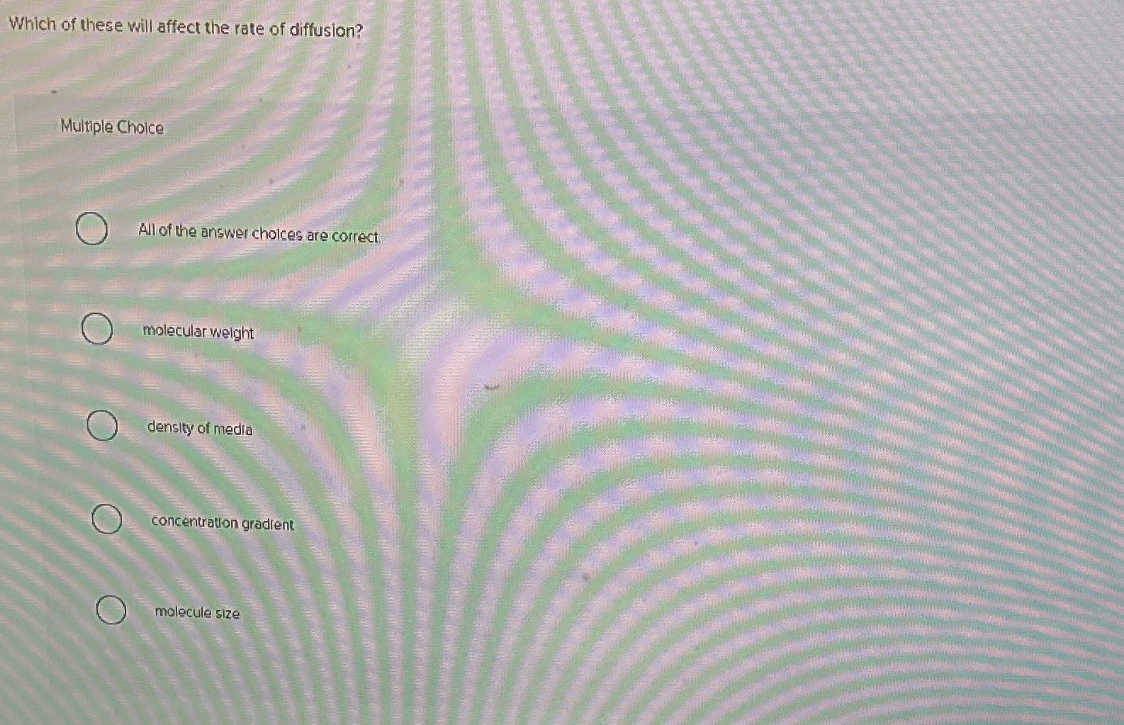 Solved Which of these will affect the rate of | Chegg.com