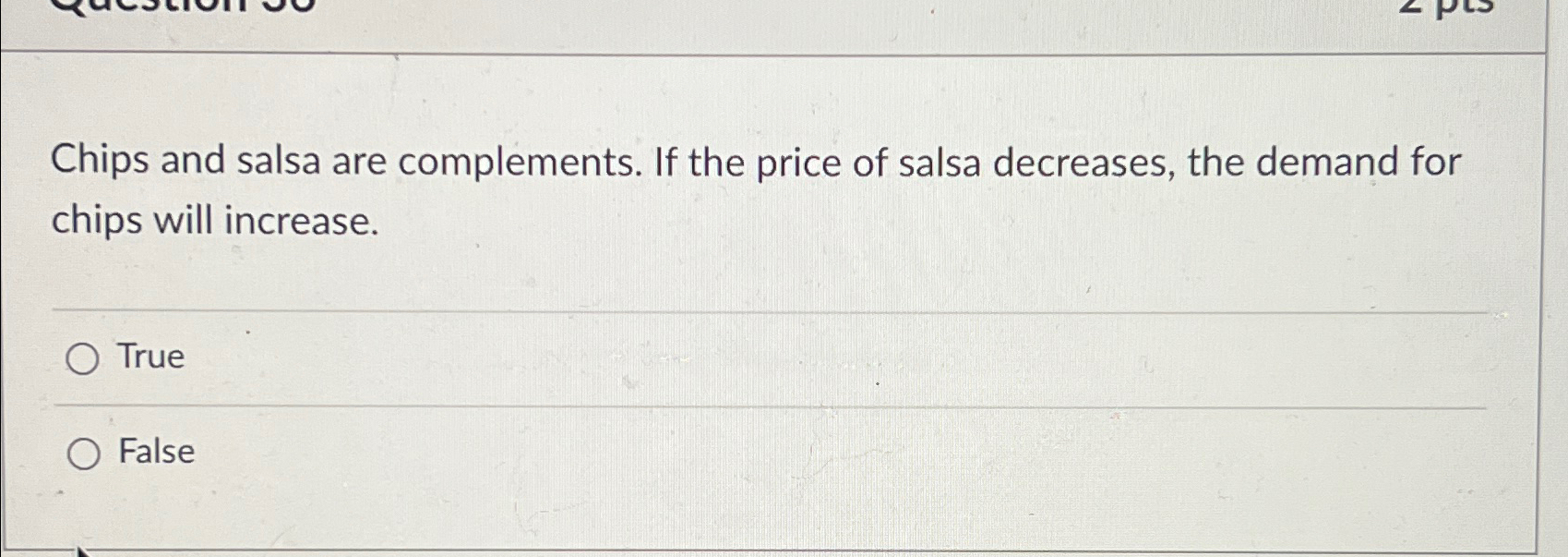 Solved Chips and salsa are complements. If the price of | Chegg.com