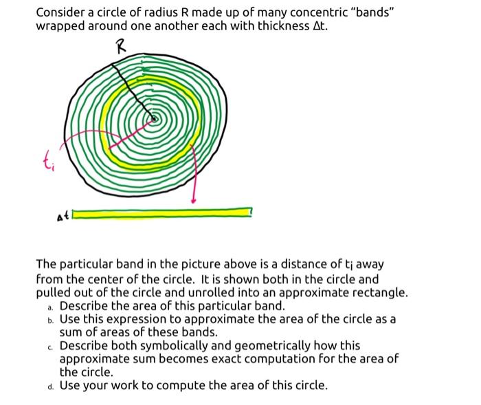 Solved Consider a circle of radius R made up of many | Chegg.com