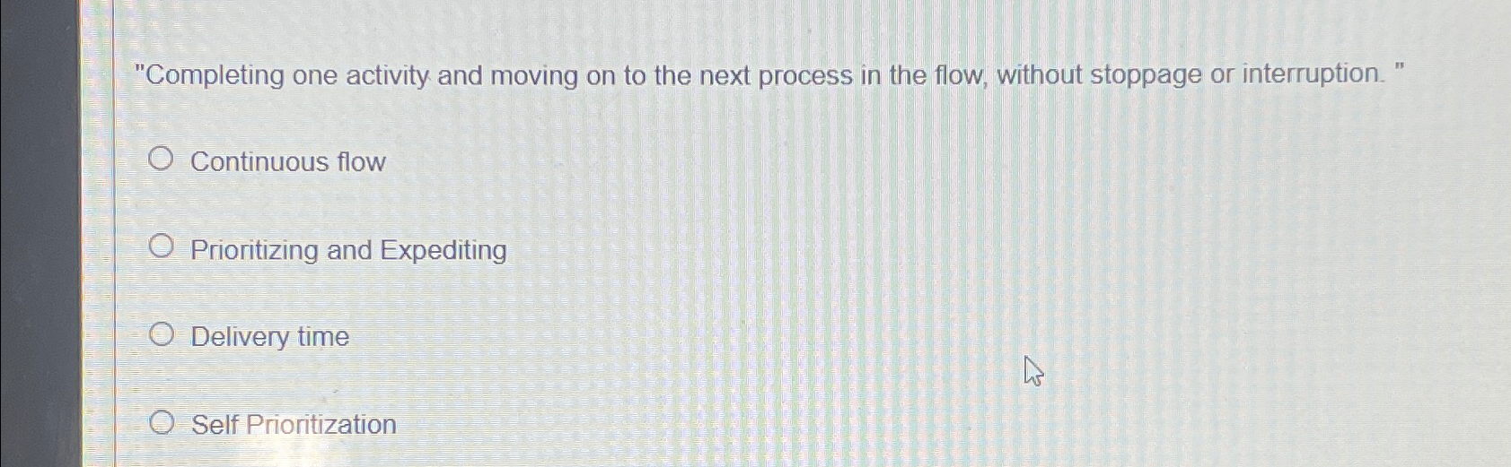 Solved "Completing one activity and moving on to the next | Chegg.com