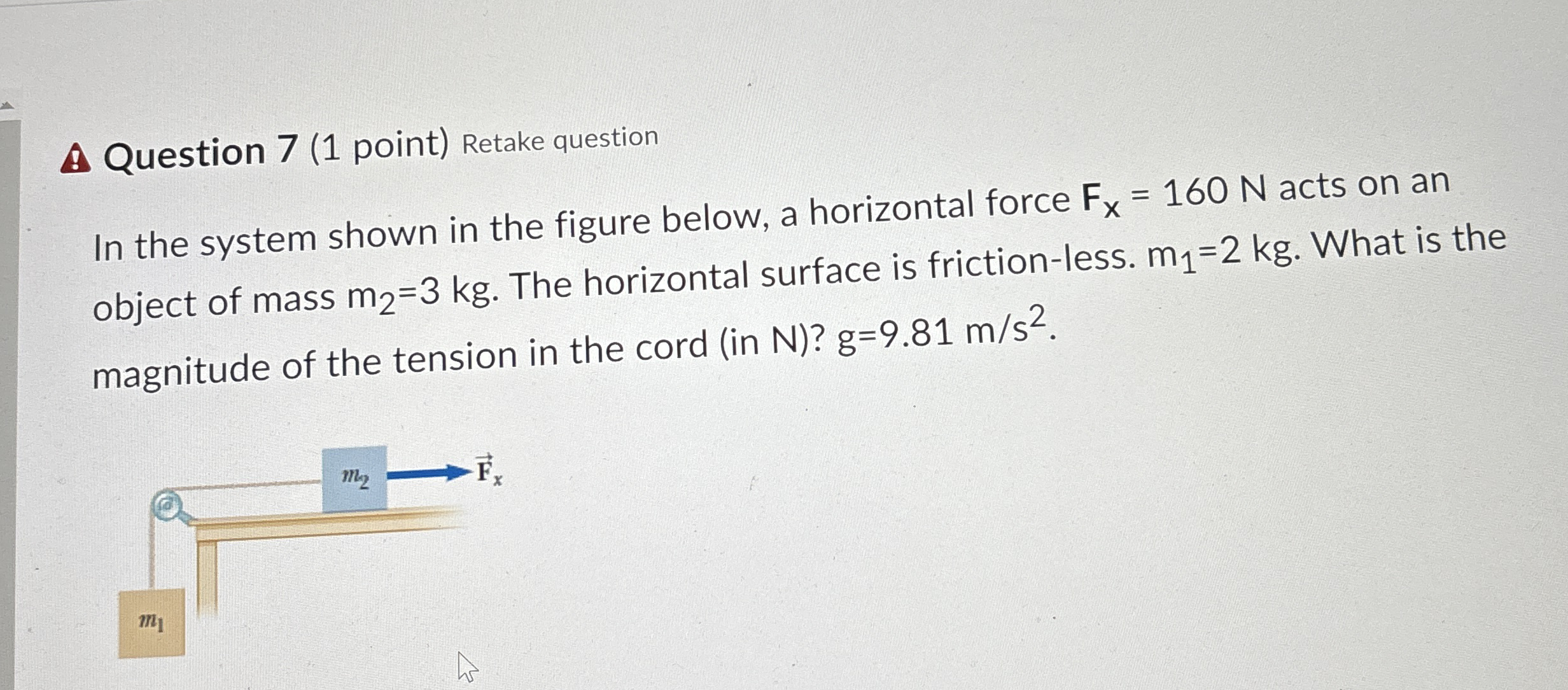 Solved Question 7 (1 ﻿point) ﻿Retake questionIn the system | Chegg.com