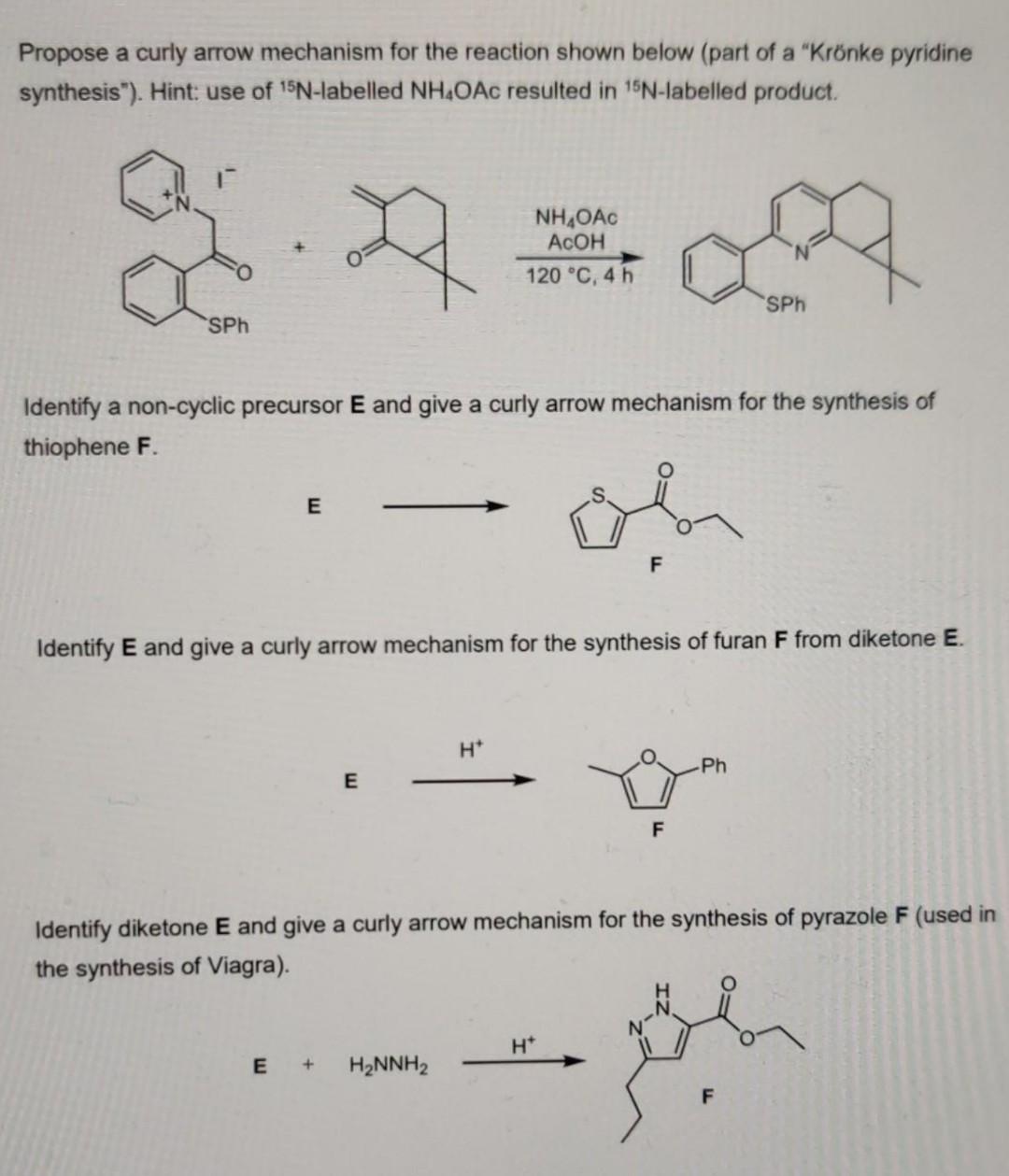 Solved Propose a curly arrow mechanism for the reaction | Chegg.com