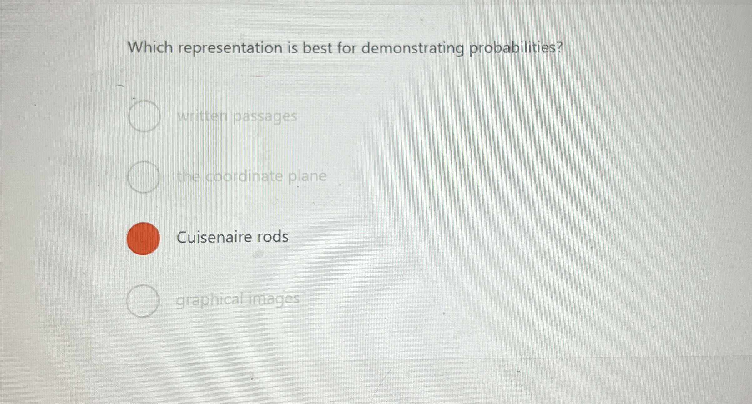Solved Which representation is best for demonstrating | Chegg.com