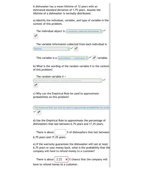 Solved b) What is the wording of the random variable X in | Chegg.com