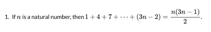 Solved 1. If n is a natural number, then | Chegg.com