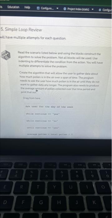 Solved Read the scenario listed below and using the blocks | Chegg.com