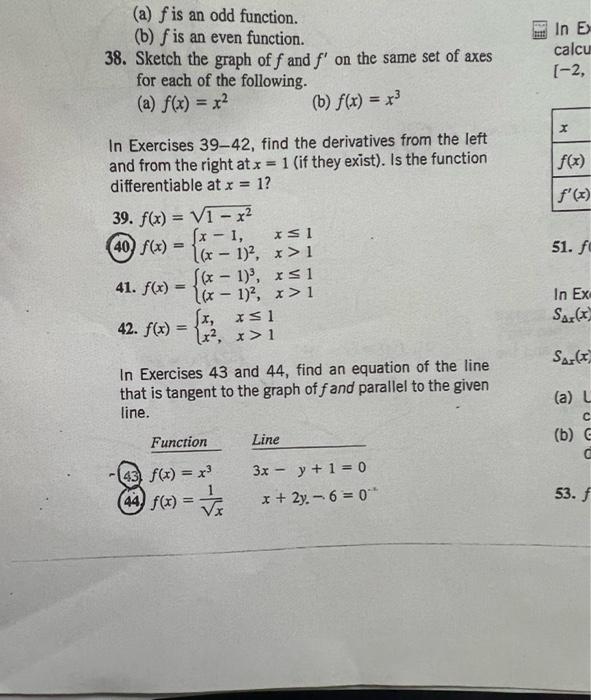 Solved A Fis An Odd Function B Fis An Even Function