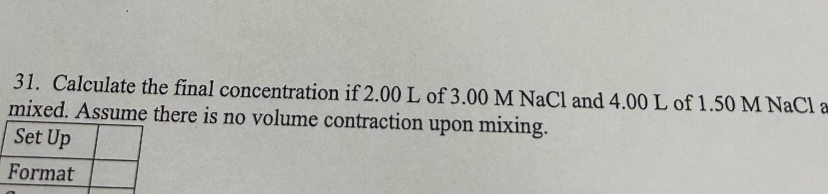 Solved Calculate the final concentration if 2.00L ﻿of | Chegg.com