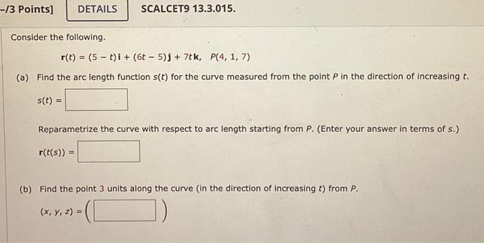 Solved Consider the following. | Chegg.com
