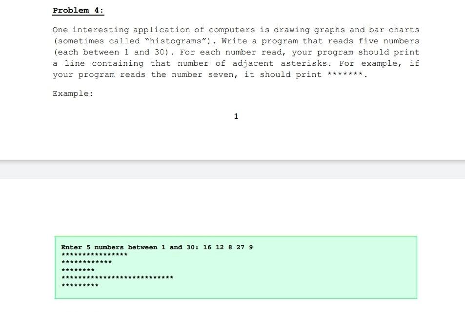 Solved Problem 4: One interesting application of computers | Chegg.com