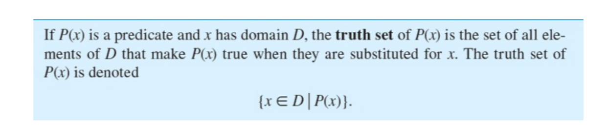 Solved If P(x) is ﻿a predicate and x ﻿has domain D, ﻿the | Chegg.com