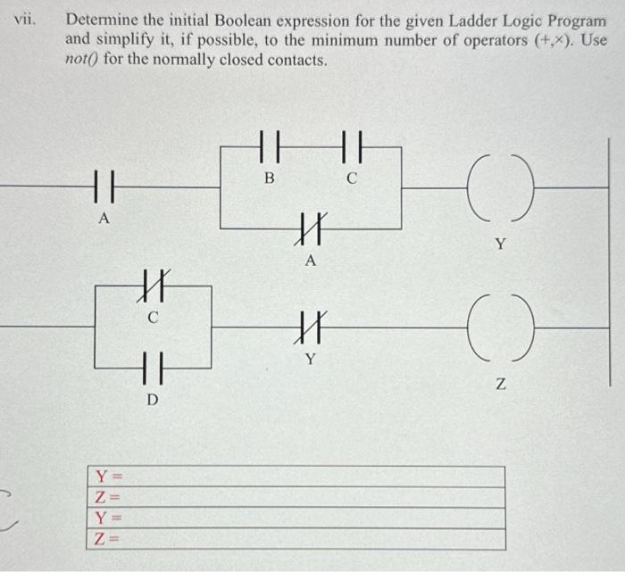 Solved Determine the initial Boolean expression for the | Chegg.com