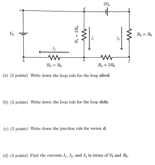 Solved V + R1 = 2R > R2 = Rp W R4 = 20 R3 = Ro (a) (2 | Chegg.com