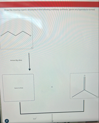 Solved Draw the missing organic structures in the following | Chegg.com