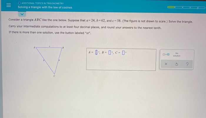 Solved O ADDITIONAL TOPICS IN TRIGONOMETRY Solving a | Chegg.com