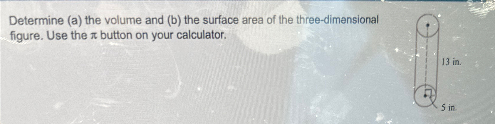 Solved Determine (a) ﻿the volume and (b) ﻿the surface area | Chegg.com