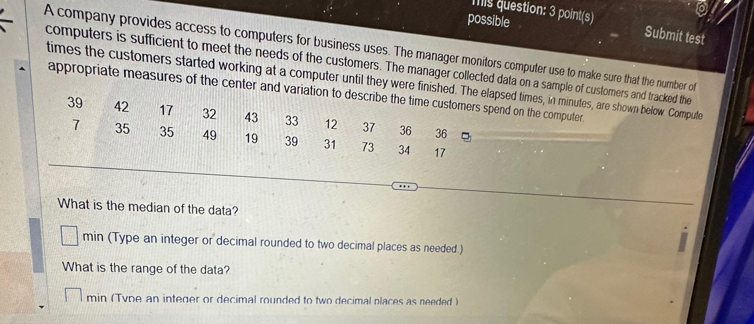 Solved computers is sufficient to meet the needs for | Chegg.com