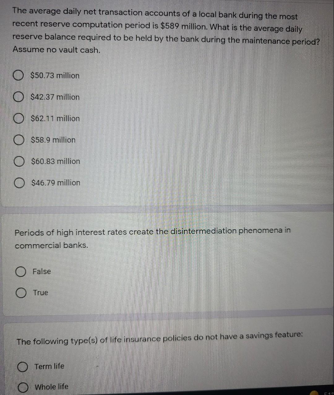 Solved The average daily net transaction accounts of a local | Chegg.com