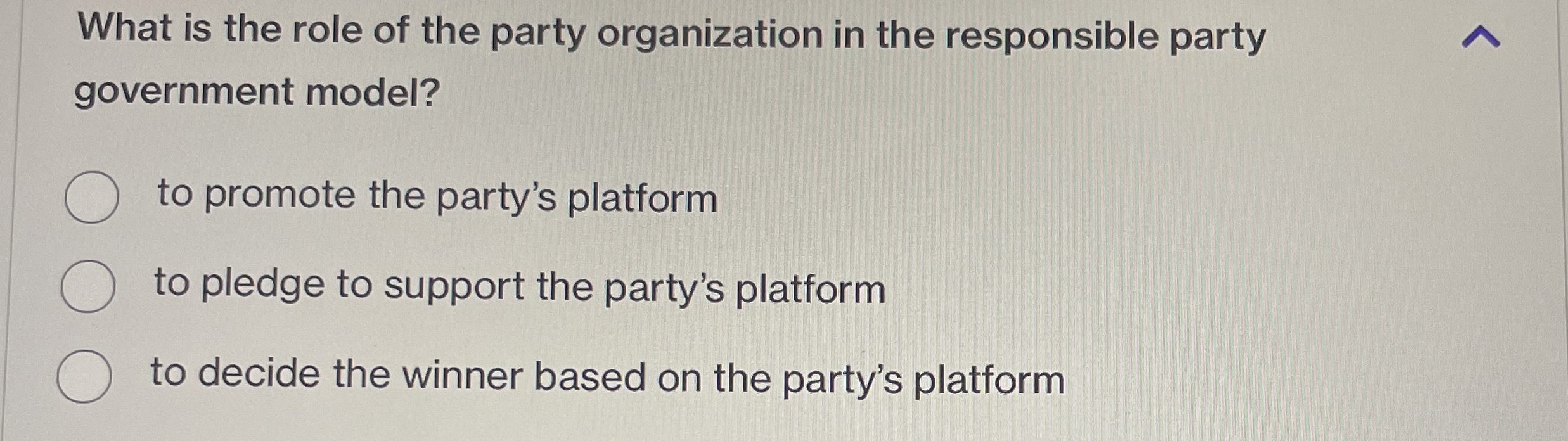 Solved What is the role of the party organization in the | Chegg.com