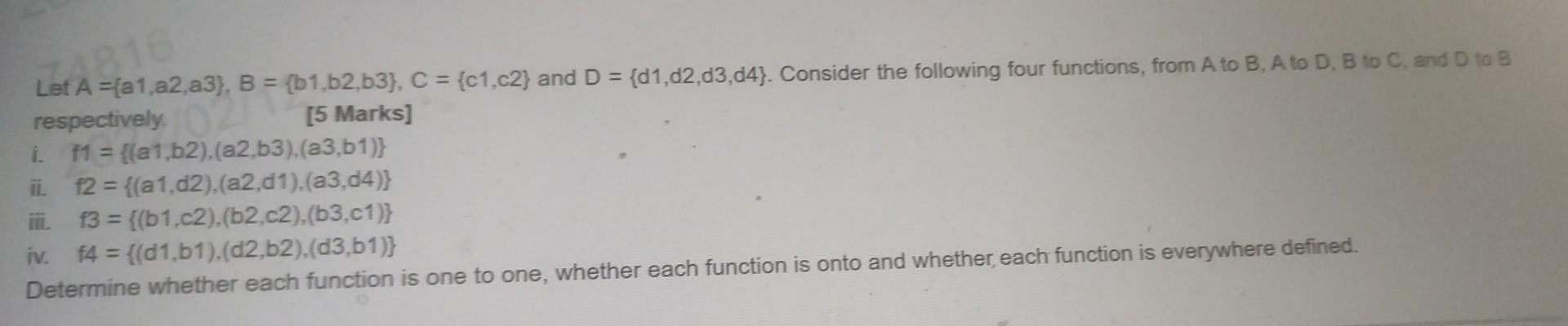 Solved 810 Let A ={a1,a2 a3), B = {b1,b2,63), C = {c1,c2) | Chegg.com