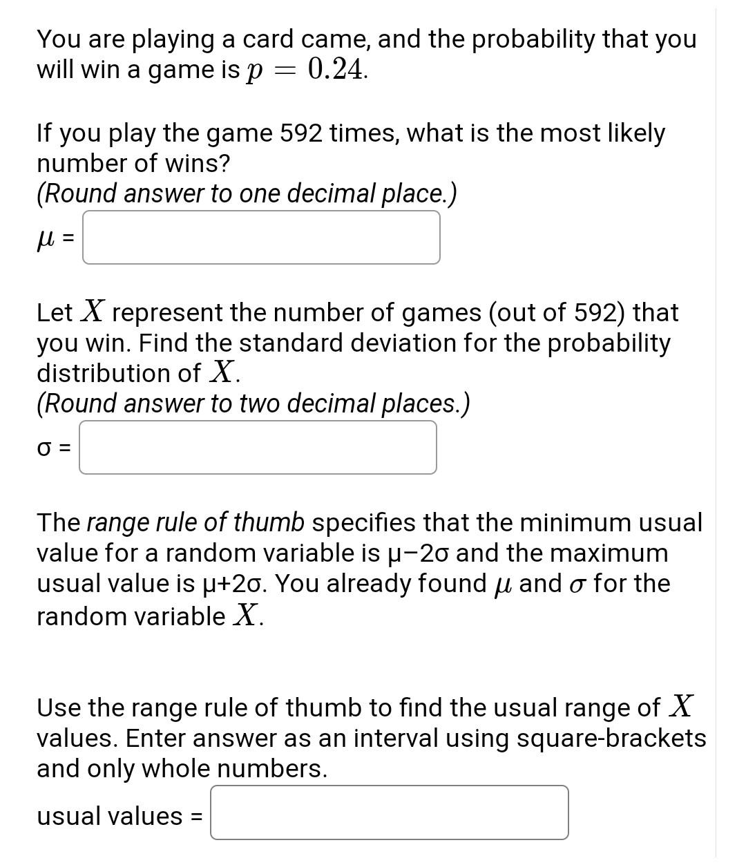 Solved You are playing a card came, and the probability that | Chegg.com