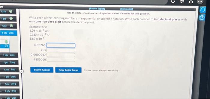 Solved pts 1 pts S 1 pts 1 pts 1 pts 2req 1 pts 2req 1 pts | Chegg.com