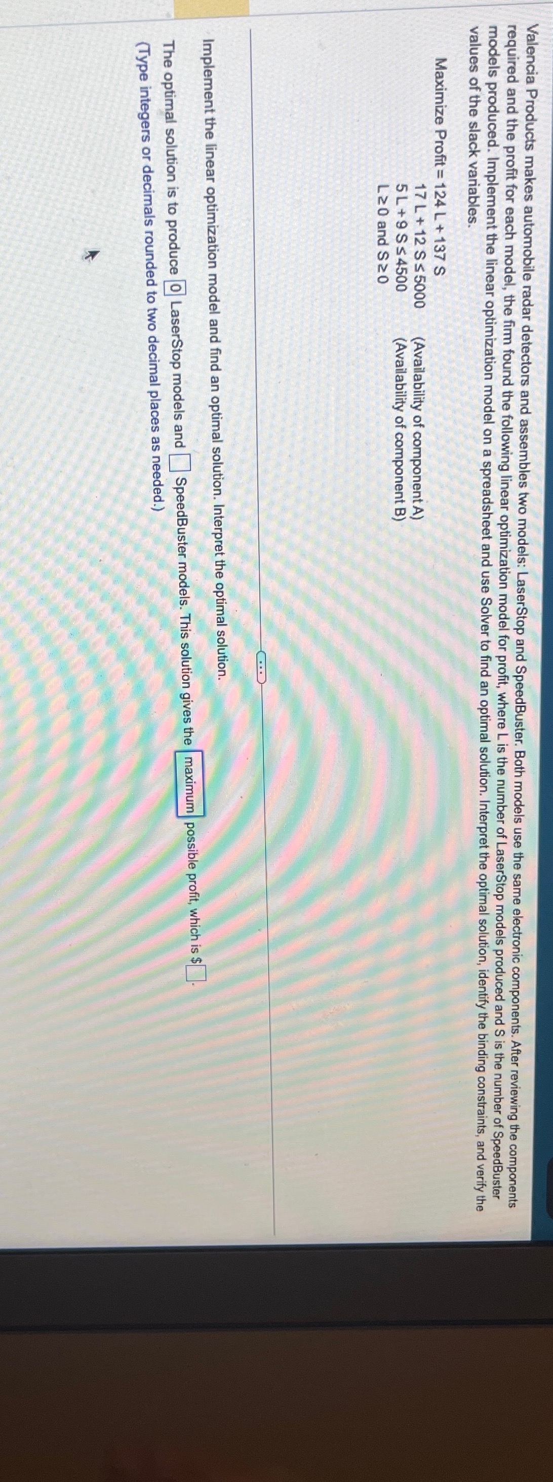 Solved Valencia Products makes automobile radar detectors | Chegg.com