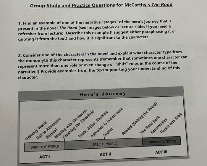 Group Study and Practice Questions for McCarthy's The | Chegg.com