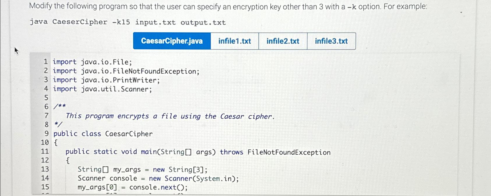 Solved Modify the following program so that the user can | Chegg.com