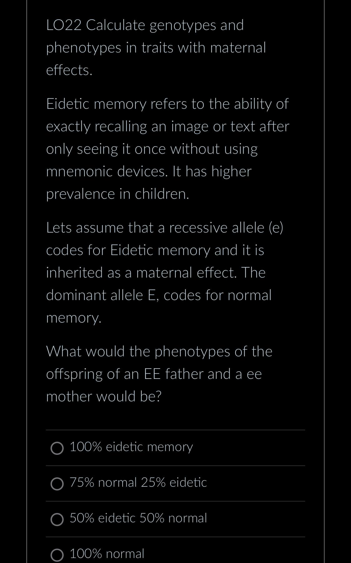 Solved LO22 ﻿Calculate genotypes and phenotypes in traits | Chegg.com