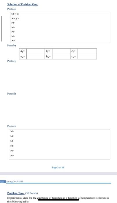 Solved Problem One: (25 Points) Consider the following | Chegg.com