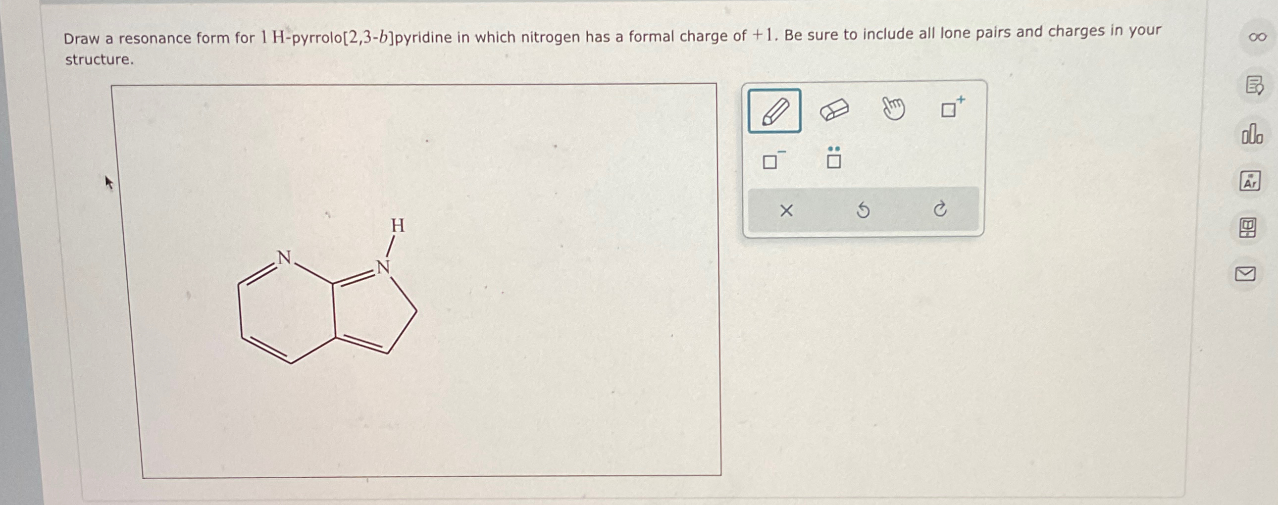 Solved Draw a resonance form for 1H-pyrrolo 2,3-b ﻿pyridine | Chegg.com