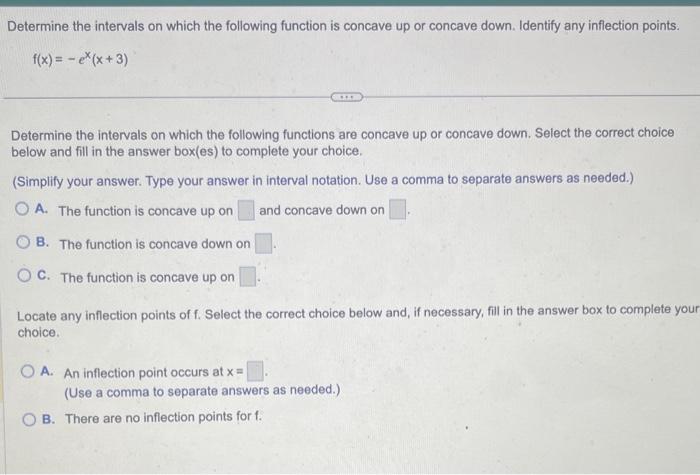 Solved Determine the intervals on which the following | Chegg.com