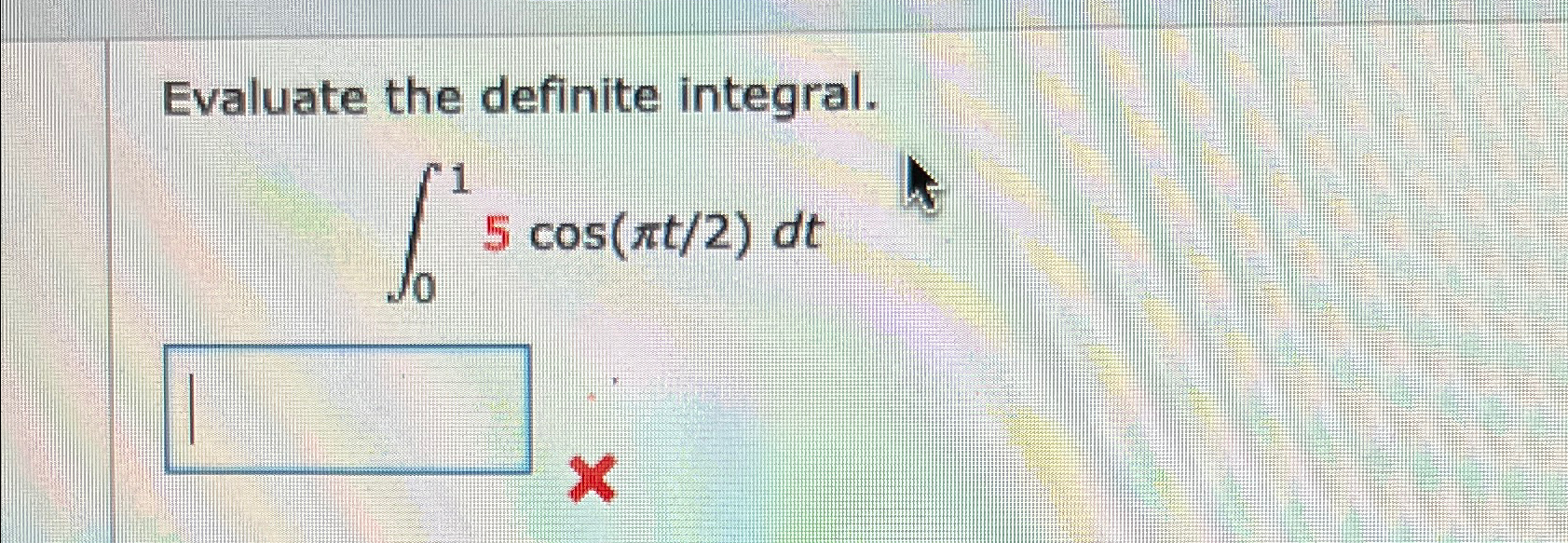 Solved Evaluate the definite integral.∫015cos(πt2)dt | Chegg.com