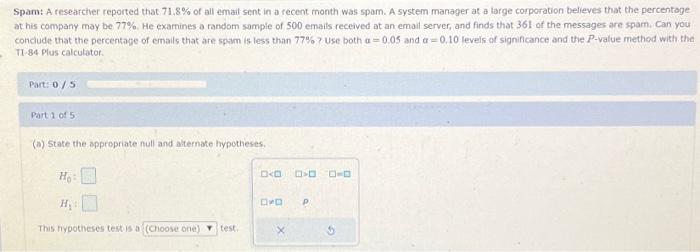 Solved Need help completing this problem. For part 2 it asks | Chegg.com