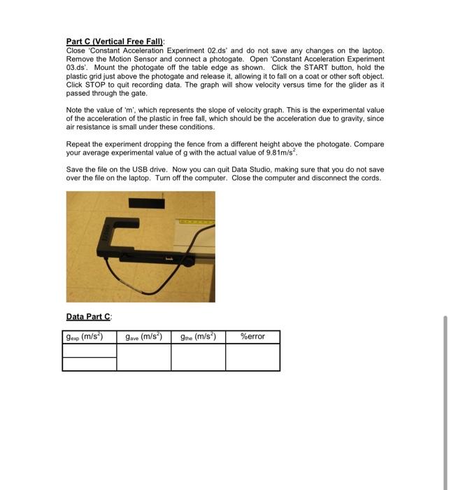 CONSTANT ACCELERATION MOTION Data Studio Objective: | Chegg.com