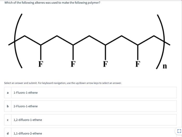 Solved Which of the following alkenes with a formula C5H10 | Chegg.com