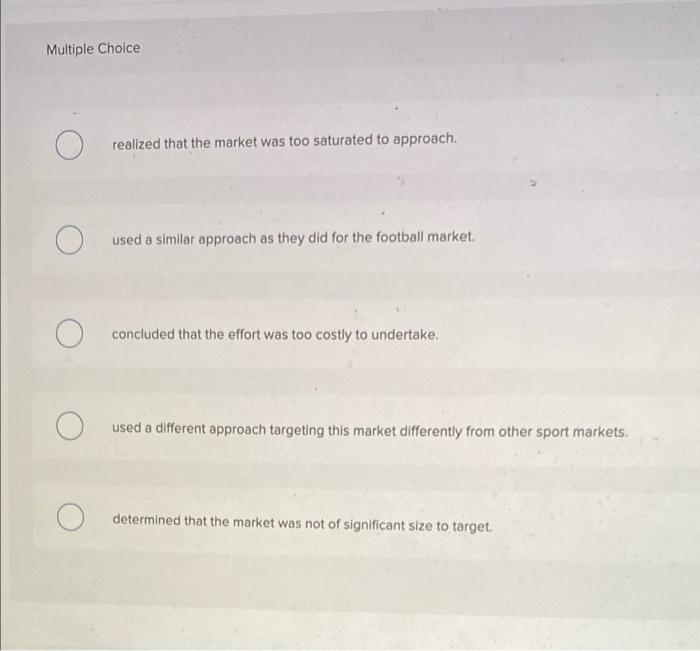 Solved Under Armour: Basketball Segmentation and Targeting | Chegg.com